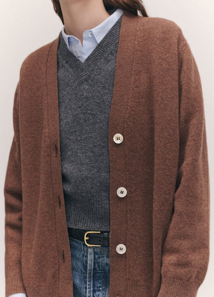 AVA CARDIGAN - HAZELNUT – OPEN HOUSE