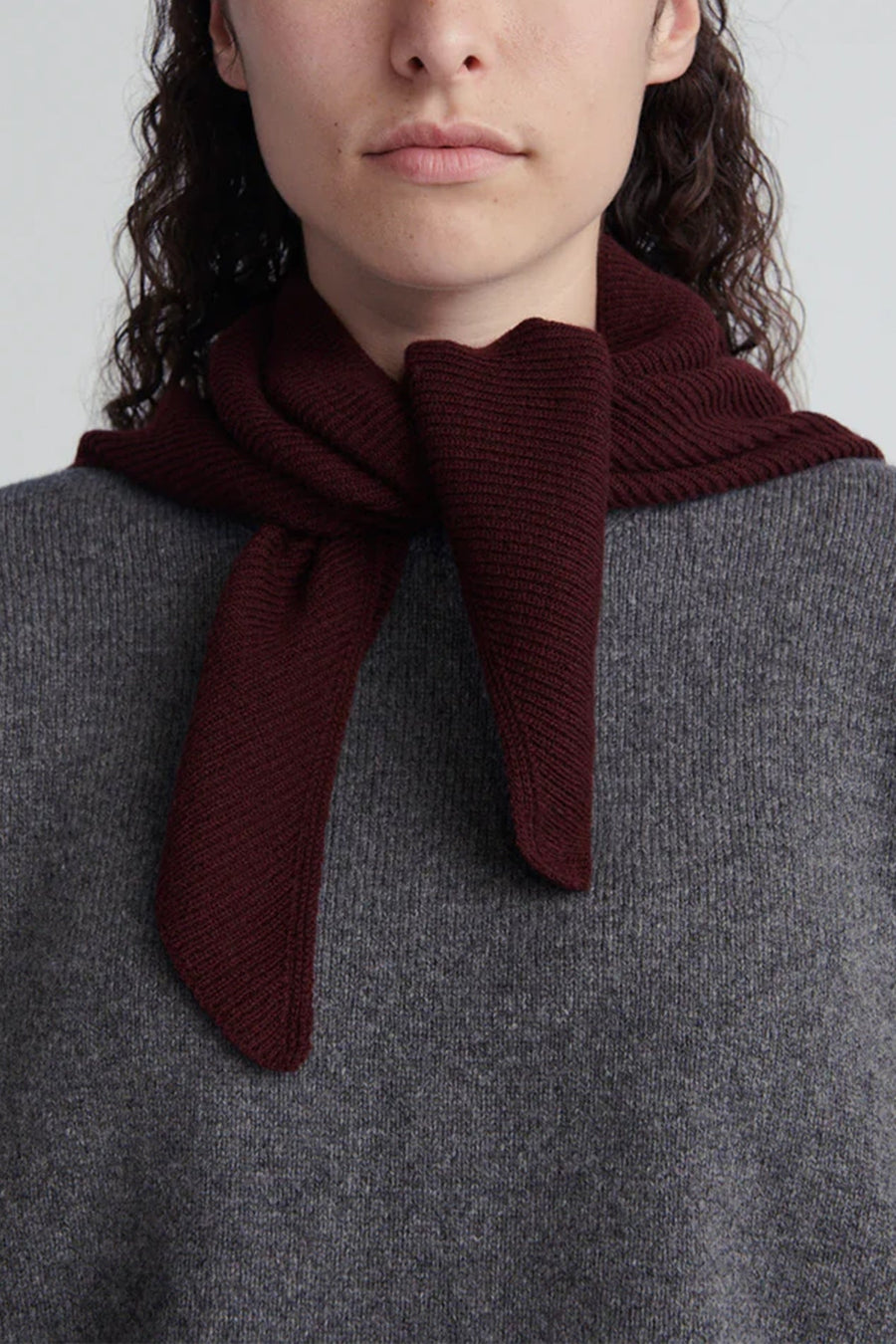FIONN XL CASHMERE FOULARD - BURGUNDY – OPEN HOUSE